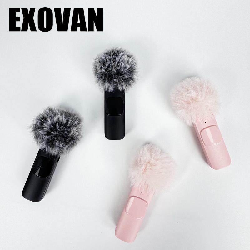 Wireless Mini Microphone for Iphone/Smartphone, 2 Mini Lapel Microphon ...