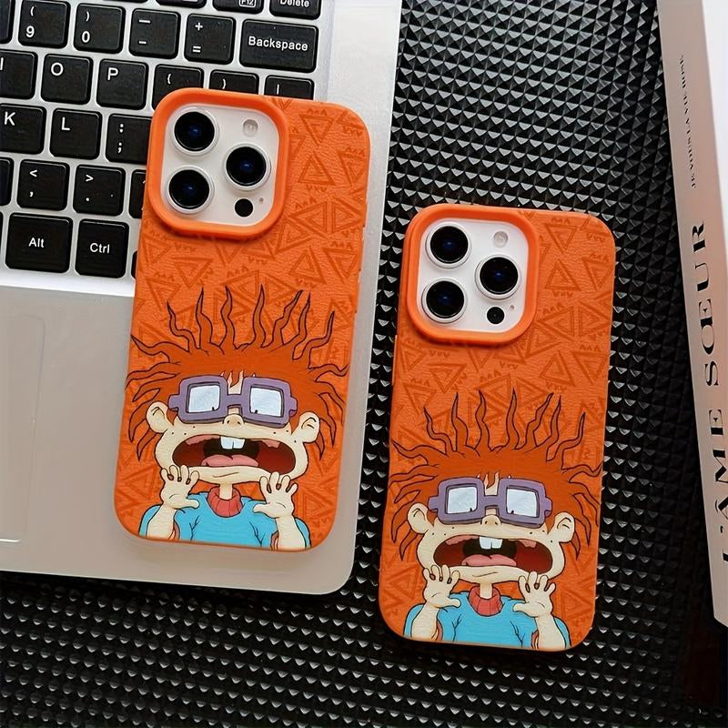 1PC Cartoon Cute R-Rugrats Fun Phone Case, Full-Cover Shockproof Prote ...
